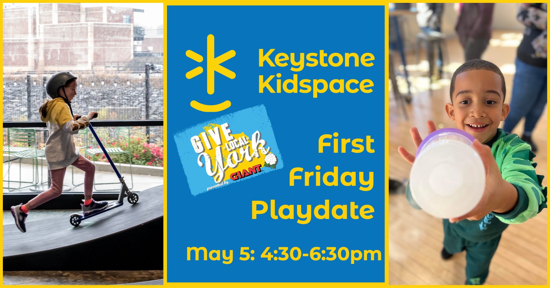 Event - First Friday "Playdate" for Give Local York!